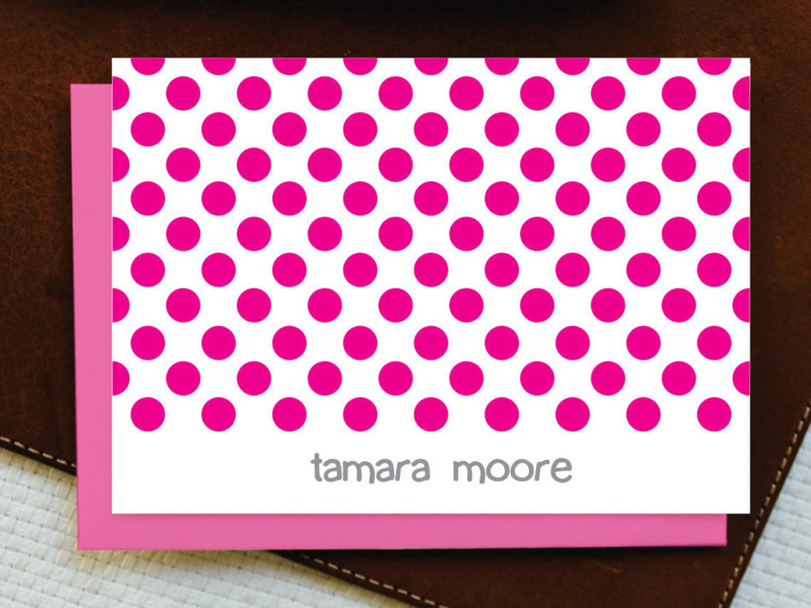 Personalized Stationery Set Personalized Stationary, POLKA DOTS Custom ...