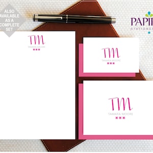 Custom Personalized Stationery Set, Personalized Stationary, Monogram ...