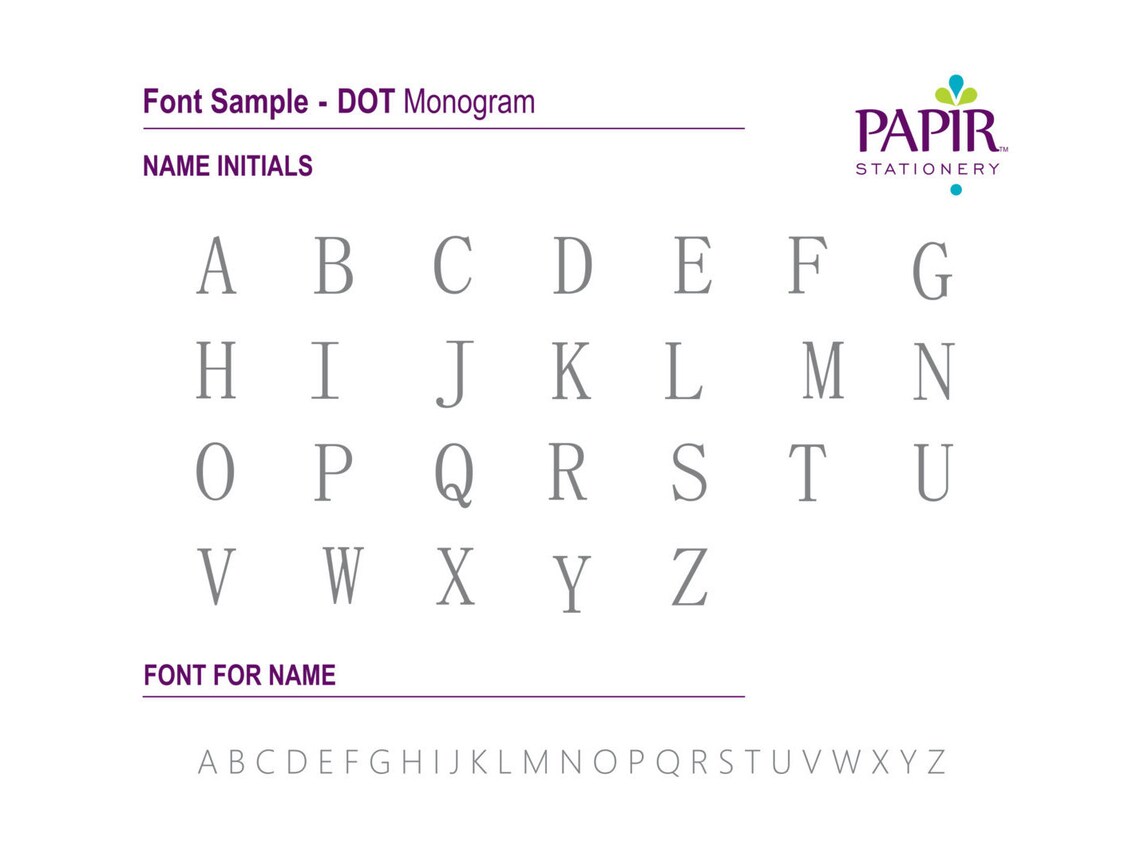 Name and Initials Monogram Personalized Stationery Set: 10 - Etsy