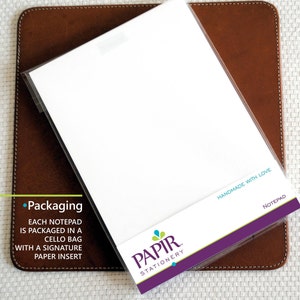 Personalized Notepad, DAISIES Custom Notepad, 5x7 Inches Writing Paper ...