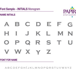 Note Cards, Personalized Stationery, TWO INITIALS Monogrammed Note ...