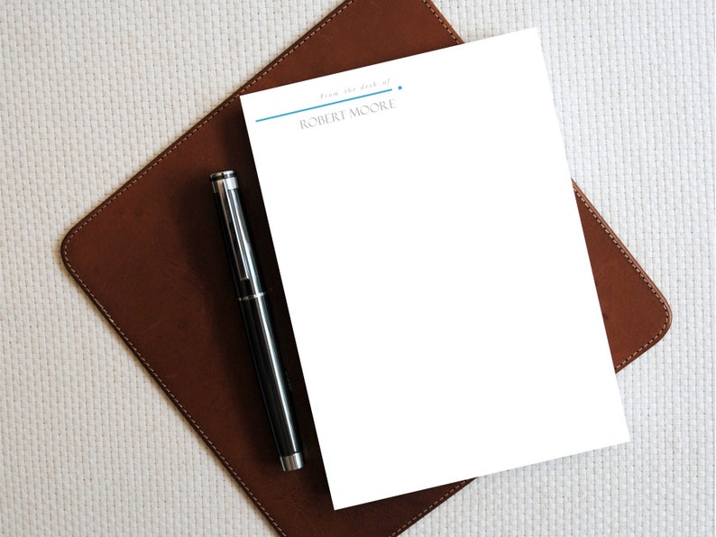 Personalized Formal Stationery Notepad From the Desk Of, Gift for ...