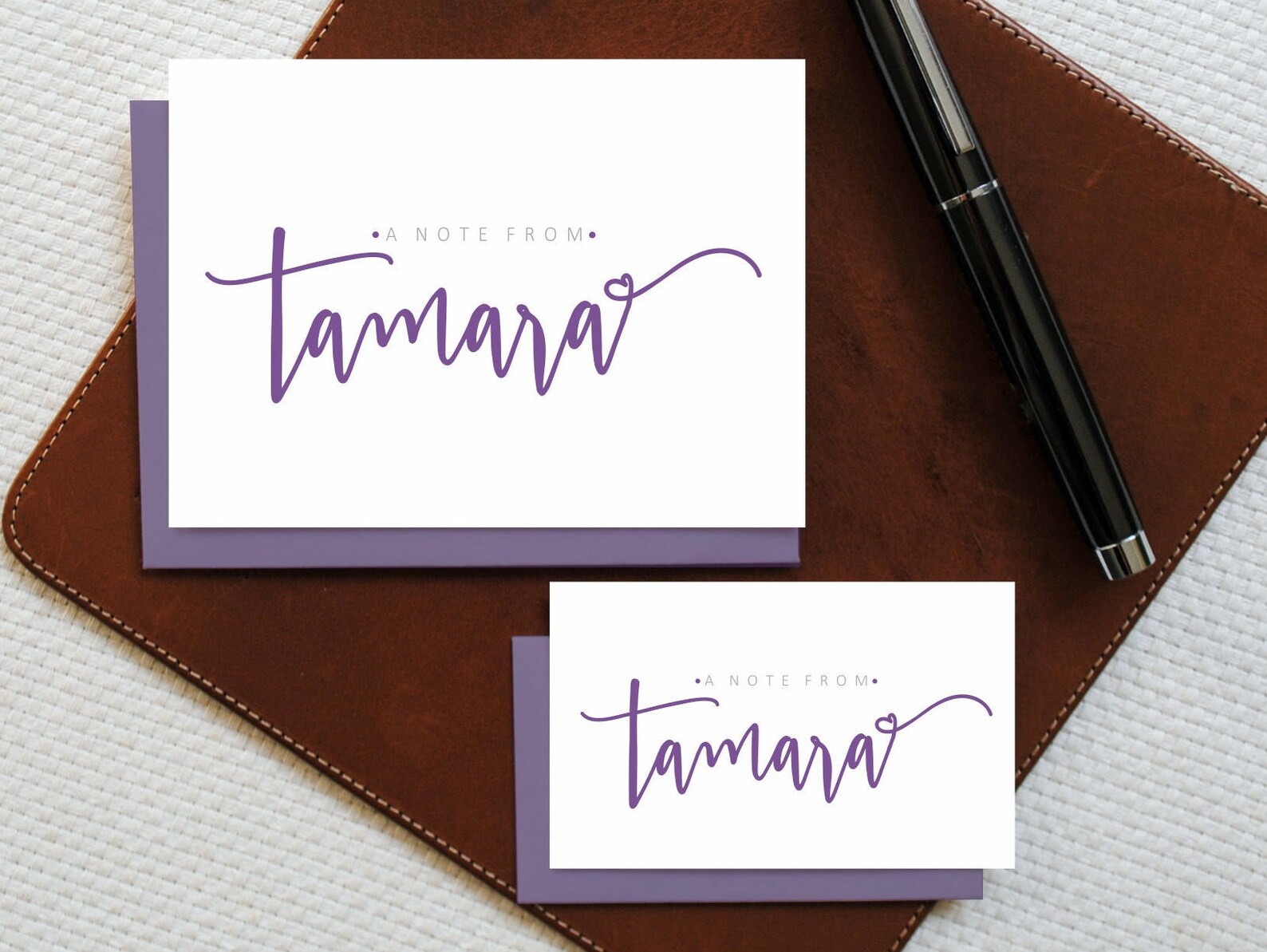 Monogrammed Note Cards Monogram Stationery Set SCRIPT - Etsy