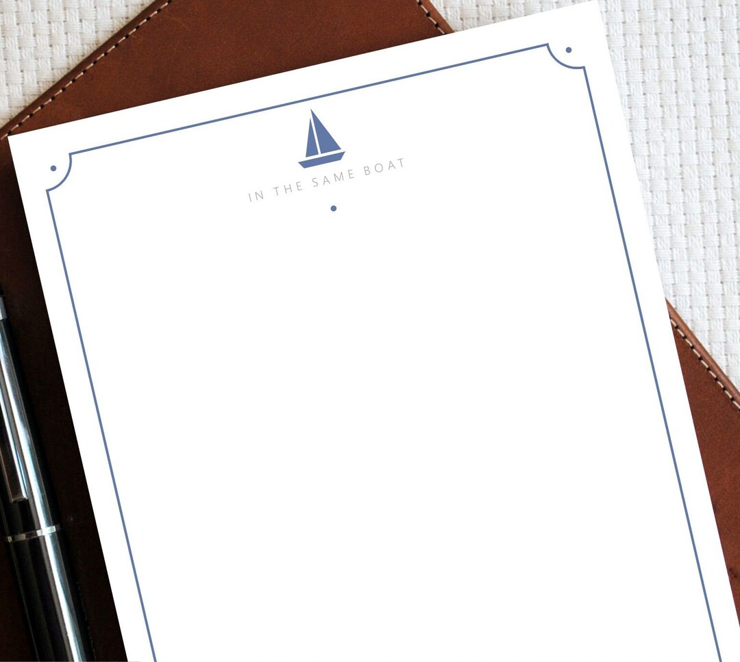 Custom Notepad, Family Stationary, Personalized Notepad, Nautical ...