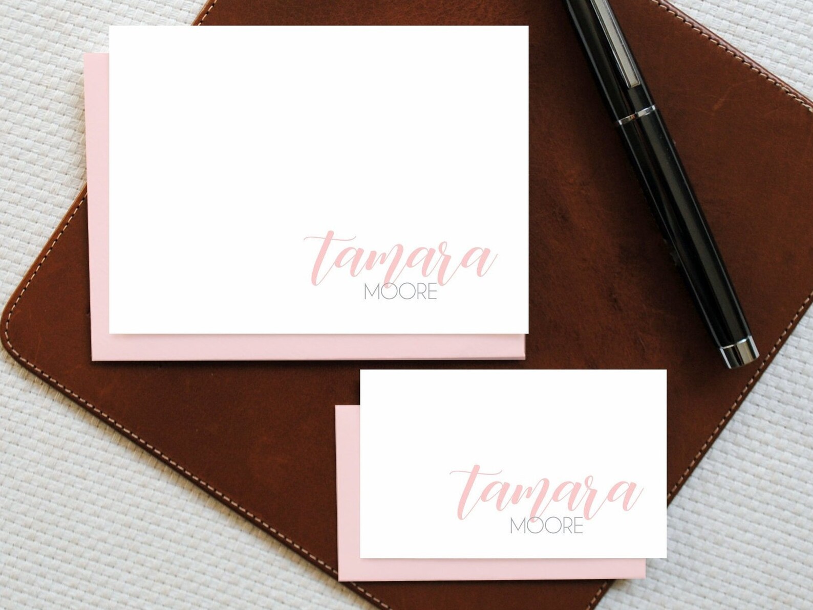 Personalized Stationery With Name in Calligraphy Script, Custom ...