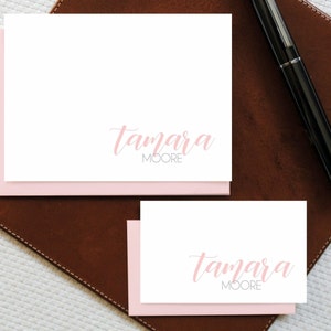Personalized Stationery With Name in Calligraphy Script, Custom ...
