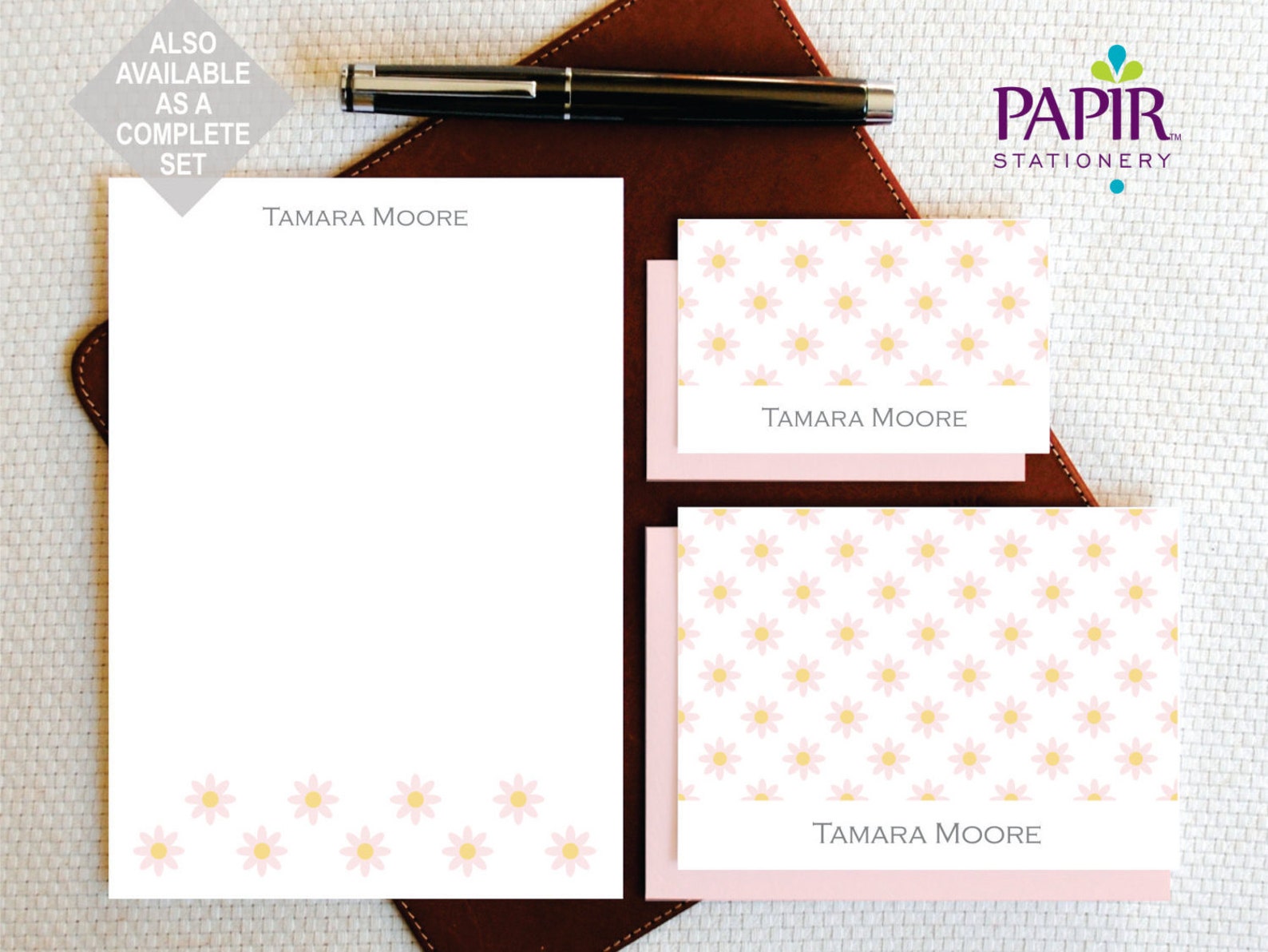 Personalized Notepad DAISIES Custom Notepad 5x7 Inches - Etsy