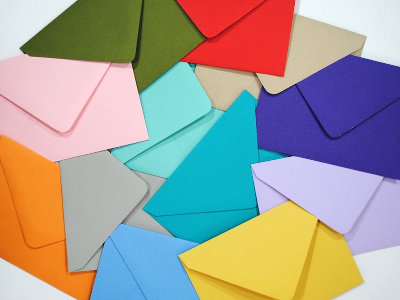 ENVELOPE SET of 10 Envelopes A1 4 Bar, Select Color, 15 Options ...