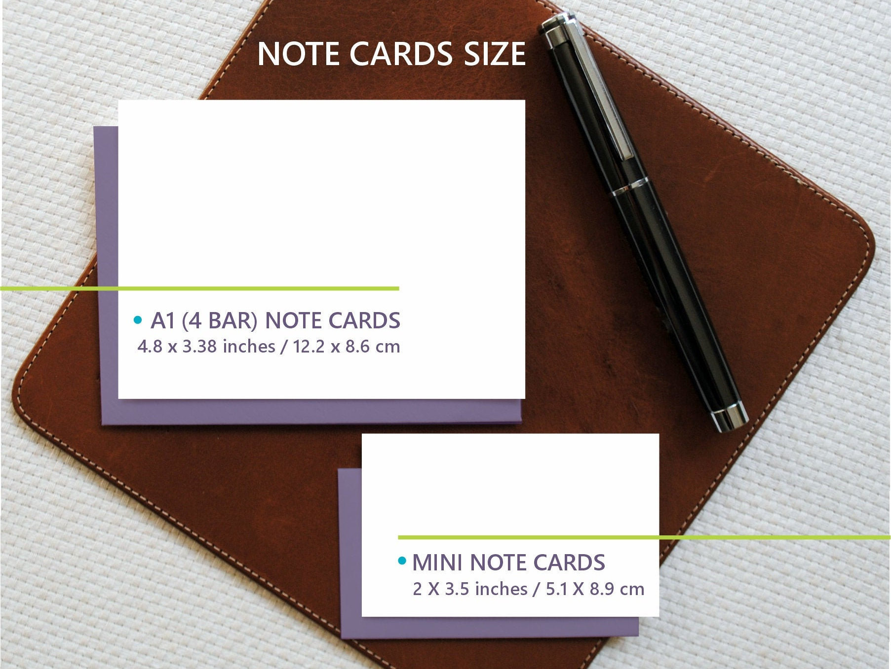 Personalized Stationery Set, 10 Note Cards & Envelopes, DAISIES FLOWERS ...