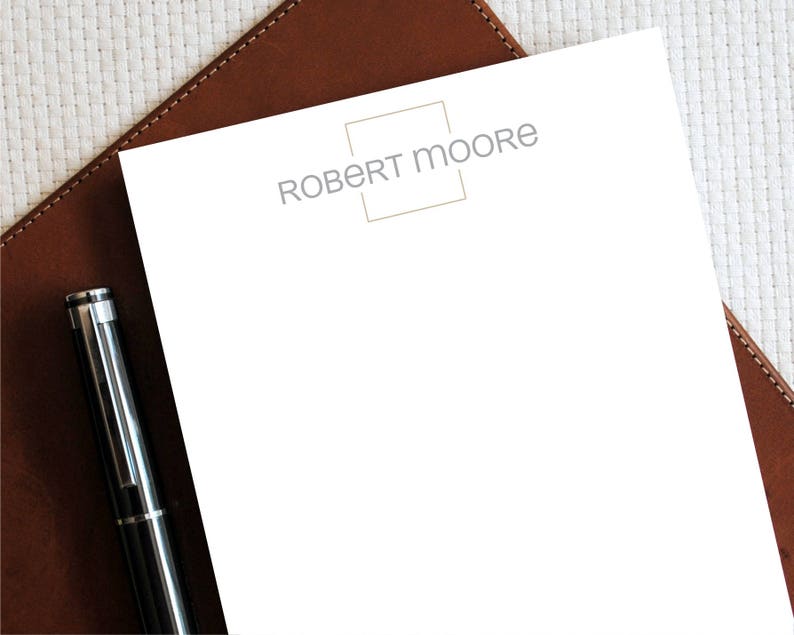 Personalized Stationery Set NEO Monogrammed Note Cards and - Etsy