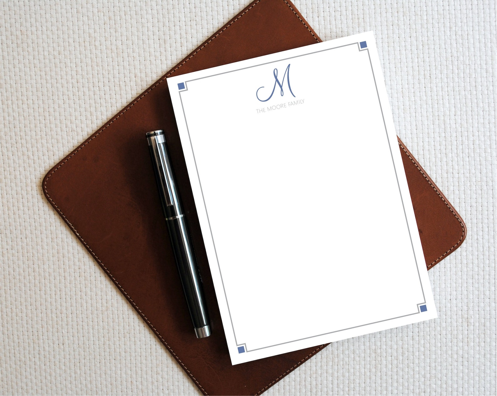 Personalized Notepad ELEGANT MONOGRAM Note Pad Personalized - Etsy