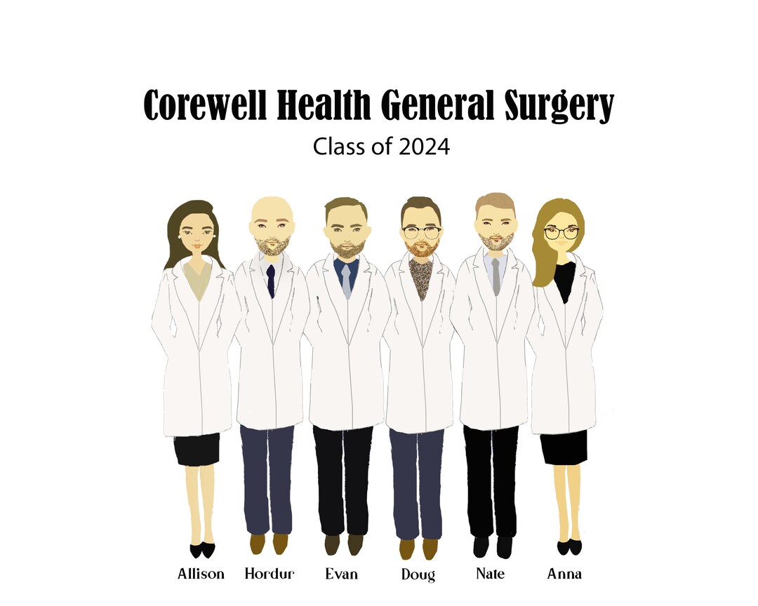 Medical School Graduation Gift, Residency Gift, Animated Portrait ...