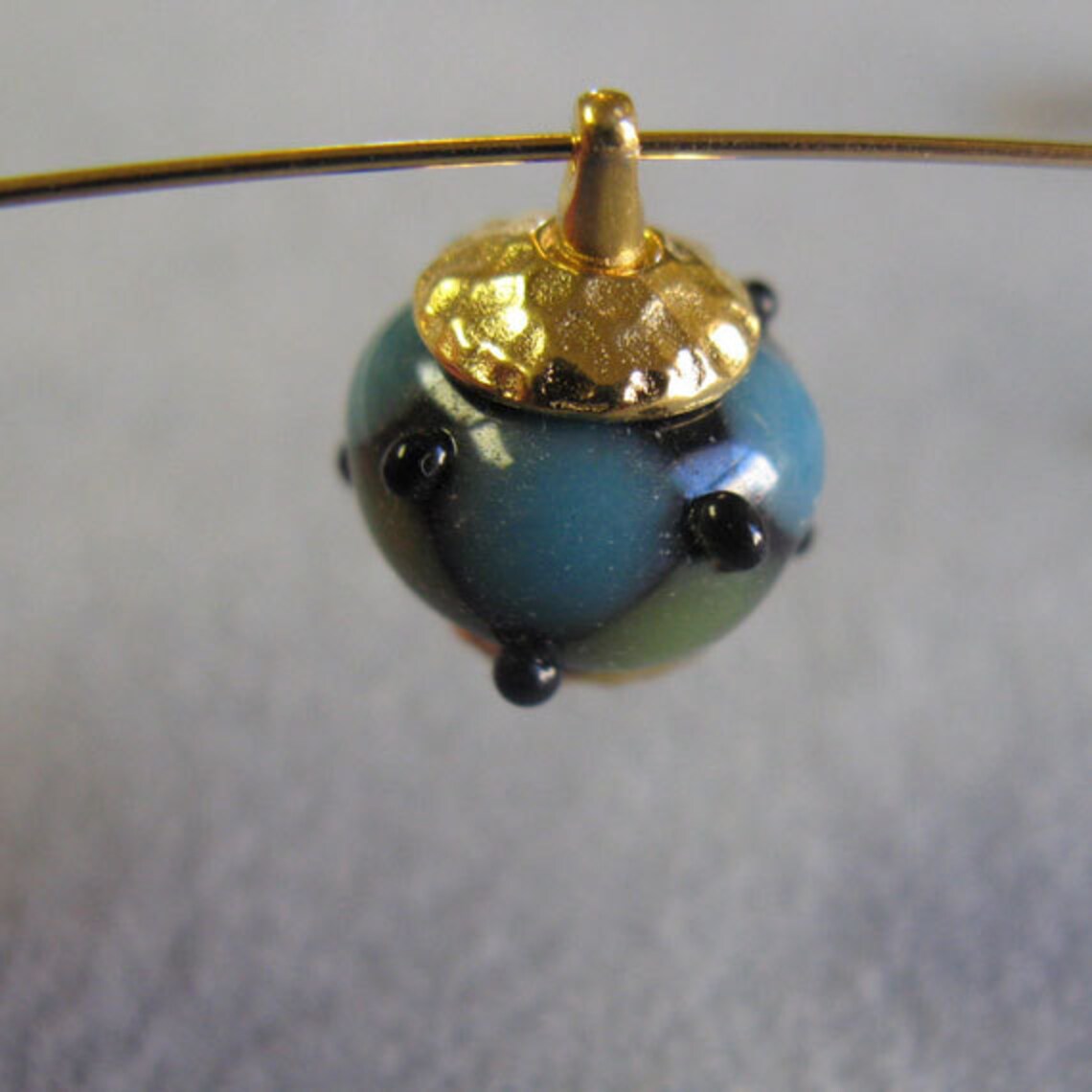 3 Sets Bead Bar and Caps to Hang Large Hole Beads Cap Choice | Etsy