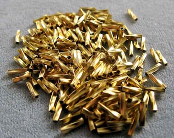 Gold Bugle Beads | Etsy
