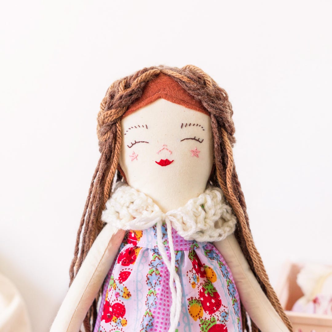 Cloth Doll, Handmade Fabric Toy for a Girl, Unique Doll - Etsy