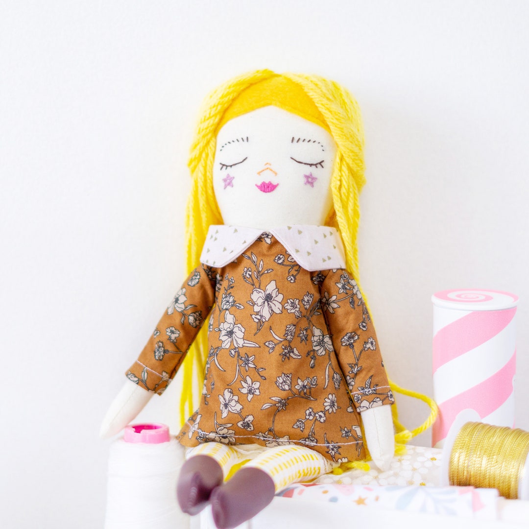 Cloth Doll Handmade Fabric Toy for a Girl Unique Doll - Etsy
