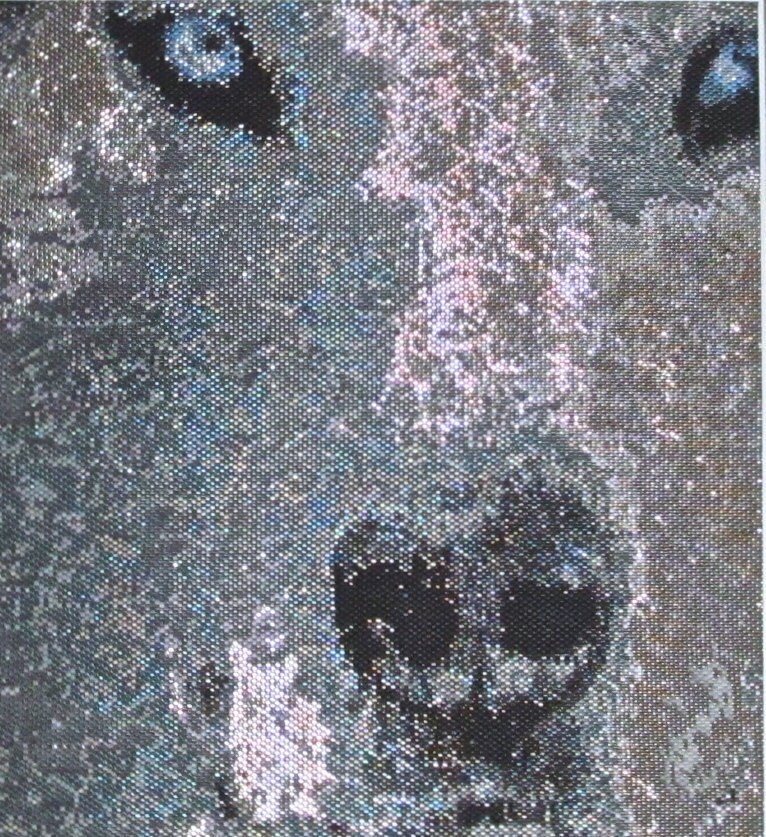 Never on Sunday / White Wolf Delica Seed Bead Tapestry / - Etsy