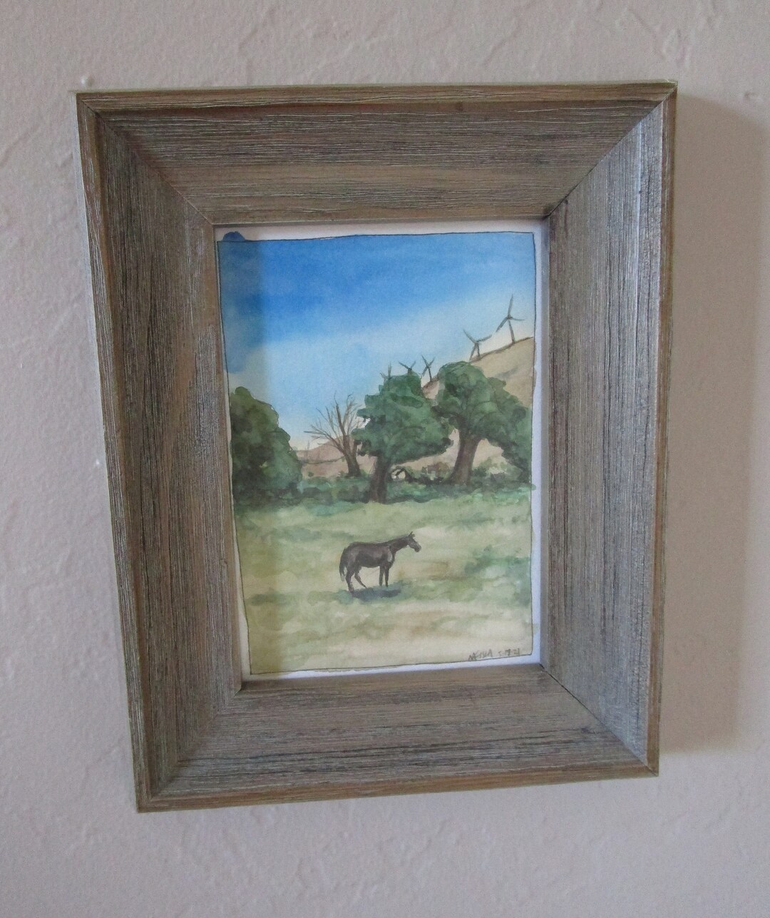 The Outcast Original Painting Oak Creek Wild Horse - Etsy