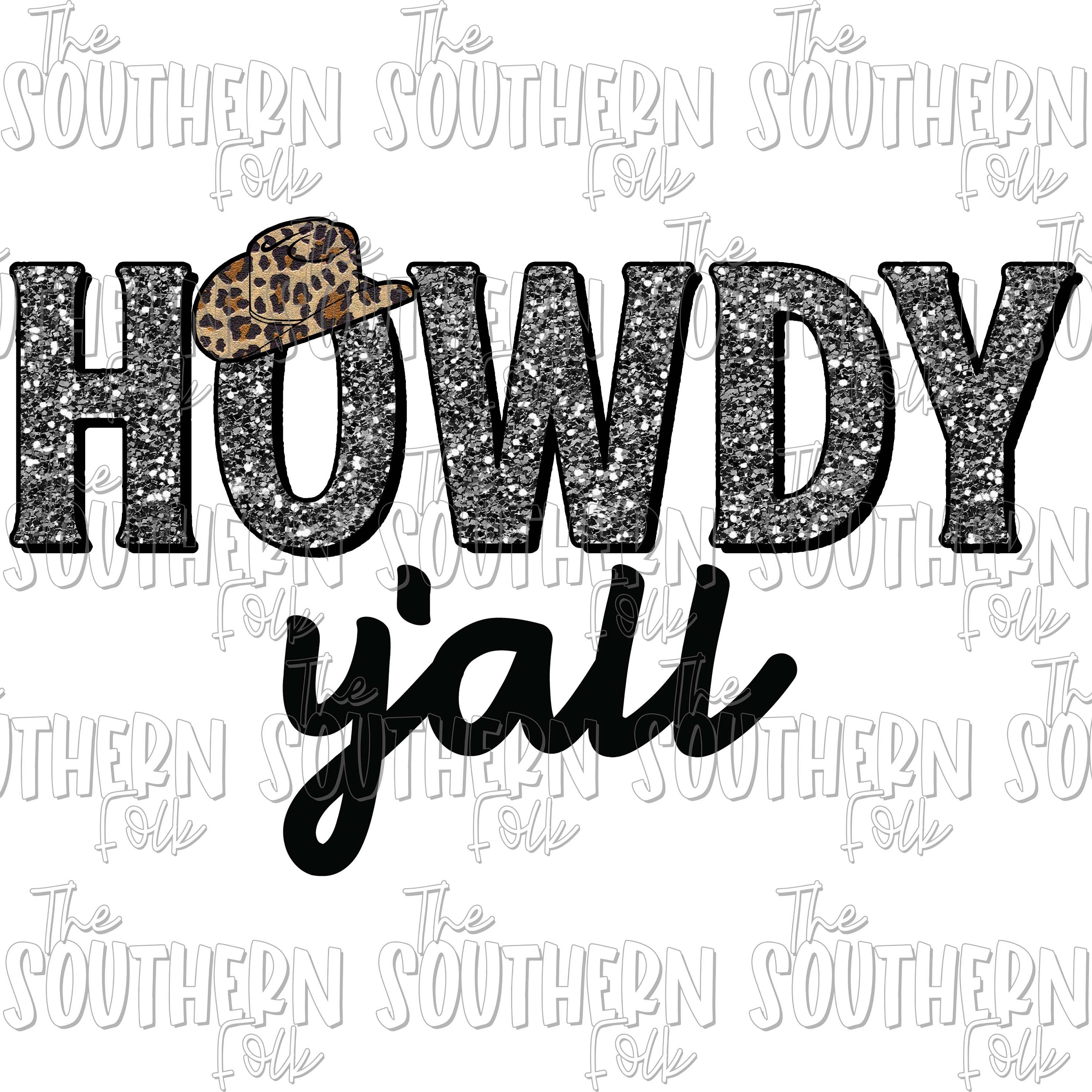 Howdy Y'all Design PNG File Sublimation Design Download | Etsy