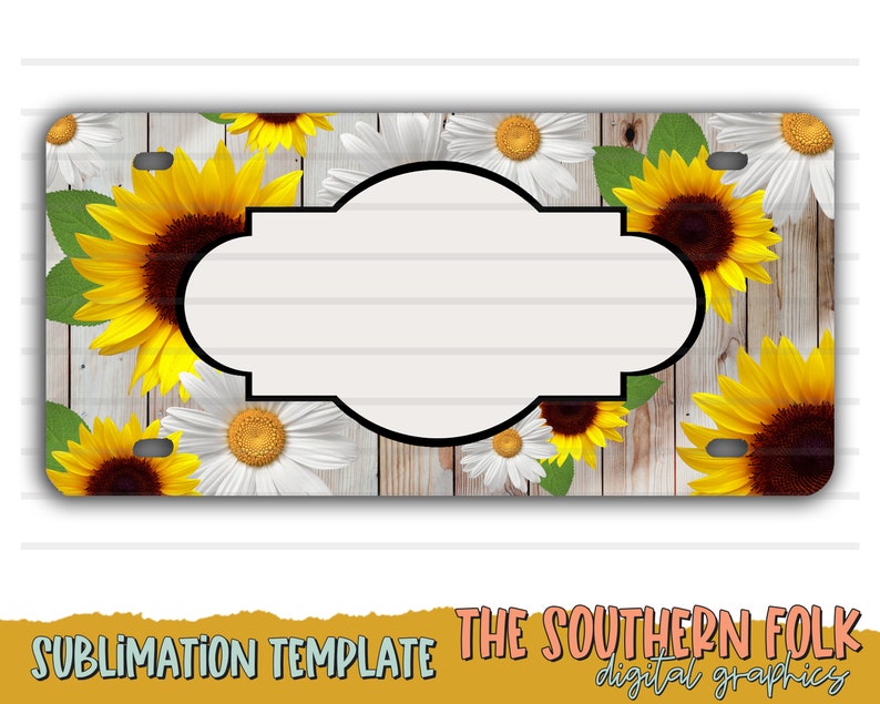 Sublimation License Plate Template