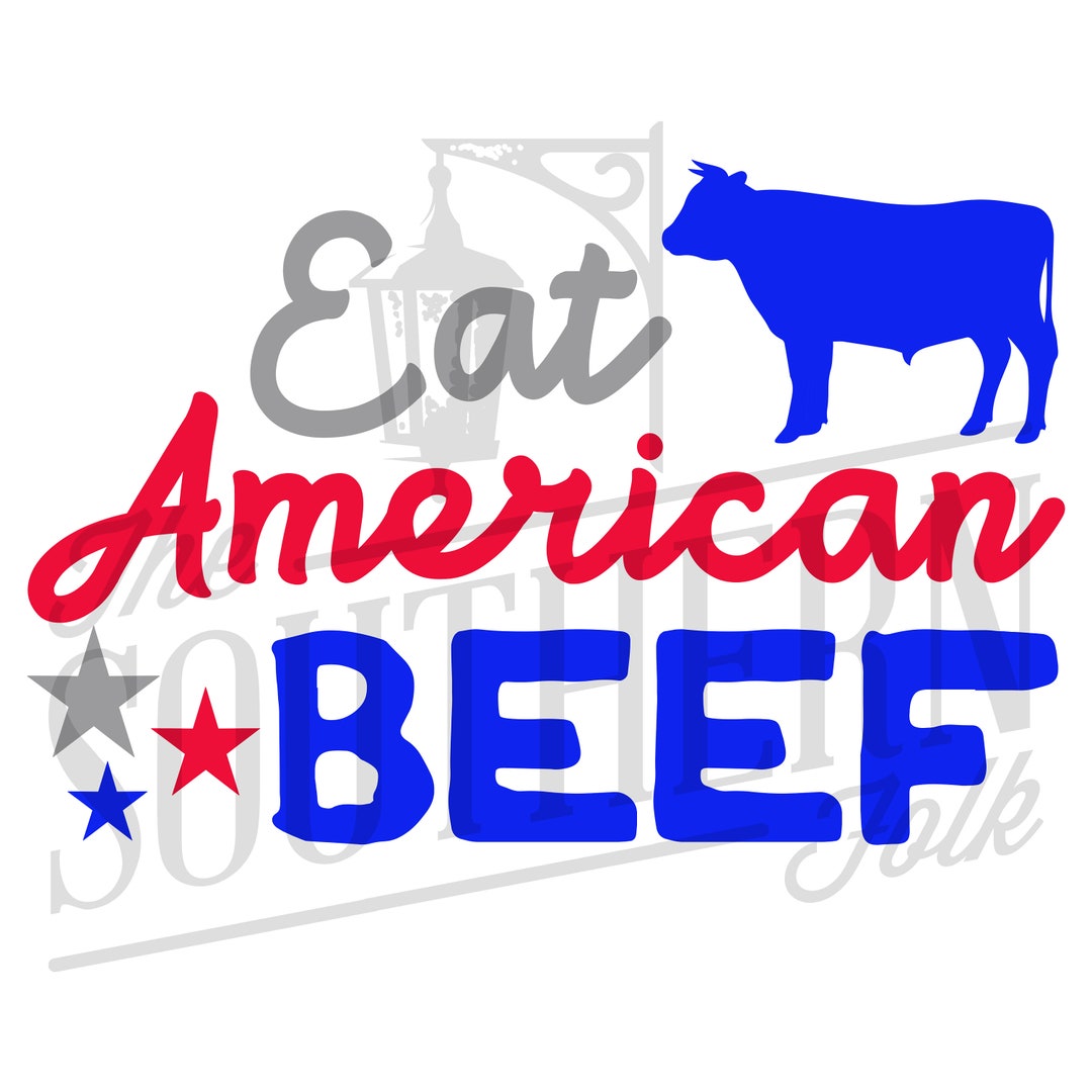 Eat American Beef PNG File, Sublimation Design, Digital Download ...
