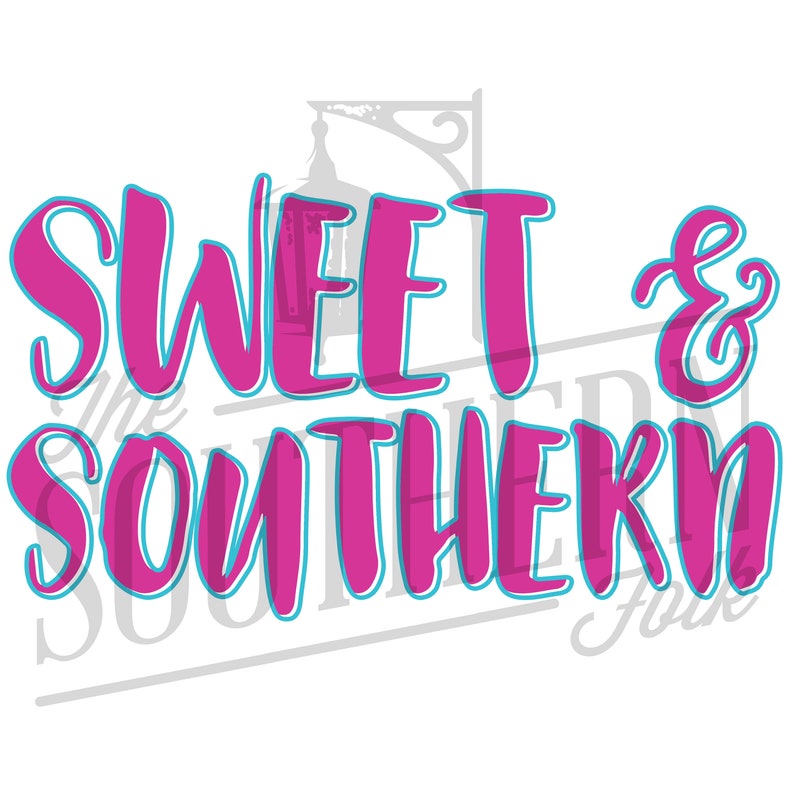 Sweet and Southern Design PNG File, Sublimation Designs Downloads ...