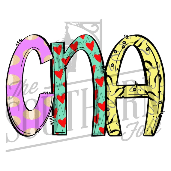 CNA Design PNG File Sublimation Design Digital Download | Etsy