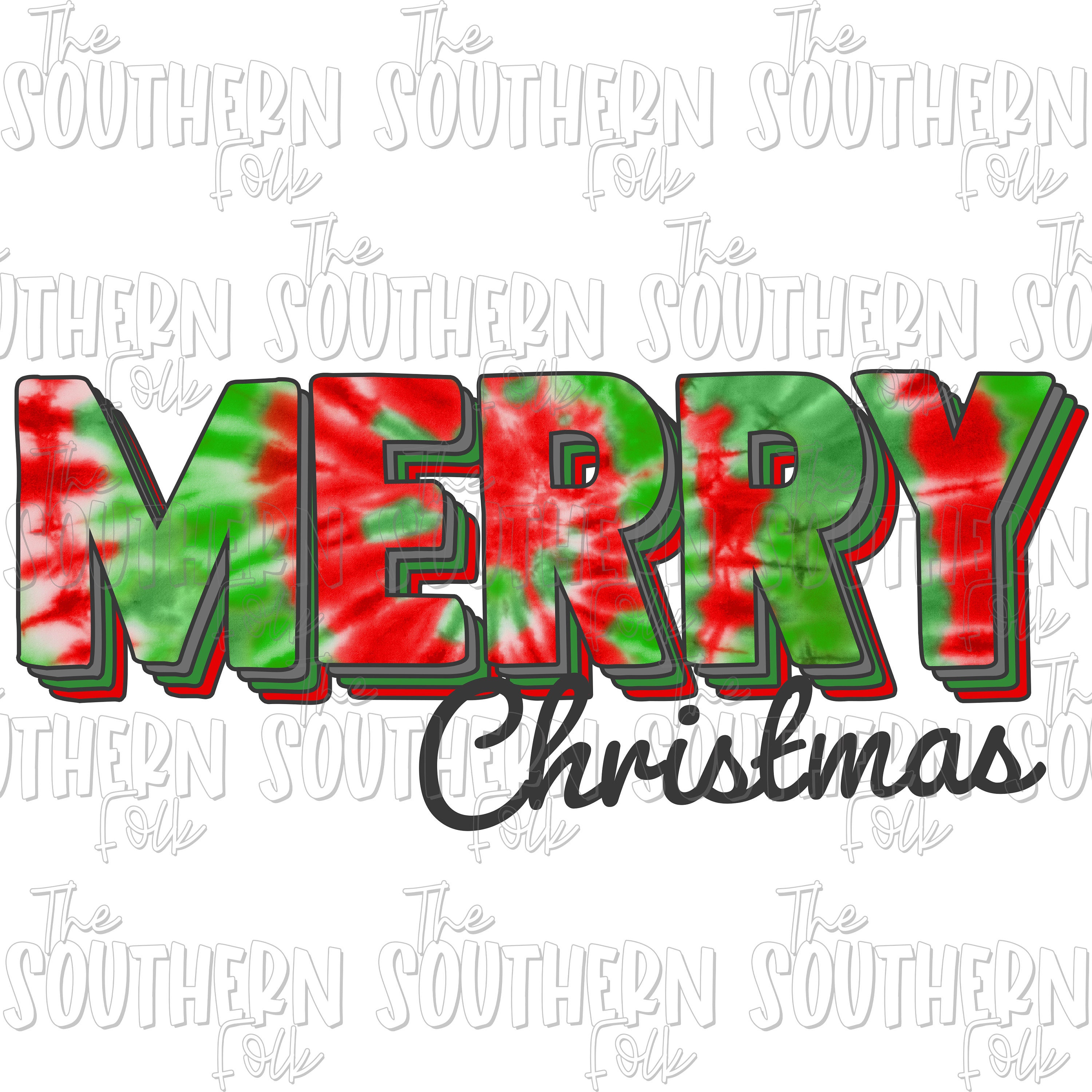 Merry Christmas Sublimation Design PNG File Digital | Etsy