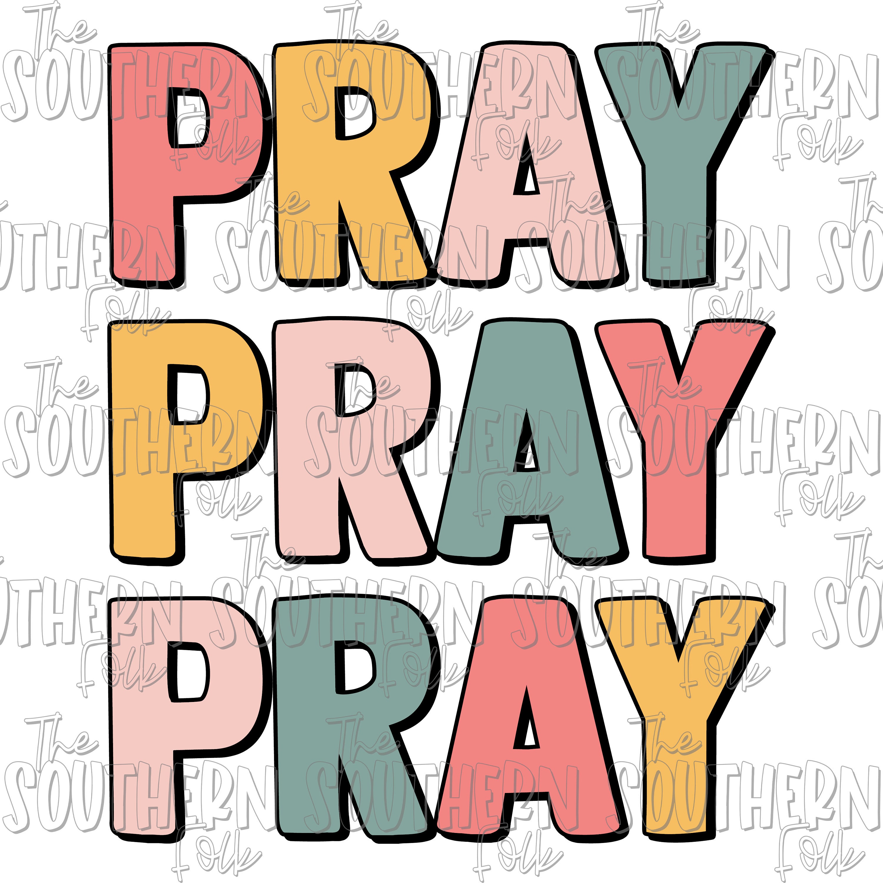 Pray PNG File for Sublimation, Sublimation Designs Download, Digital ...