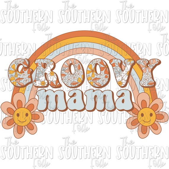 Groovy Mama PNG File Sublimation Design Digital Download - Etsy