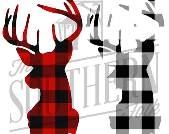 Plaid Deer | Etsy