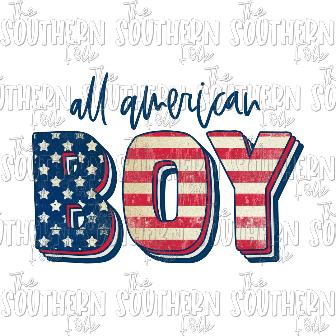 All American Boy PNG File, Sublimation Design, Digital Download ...
