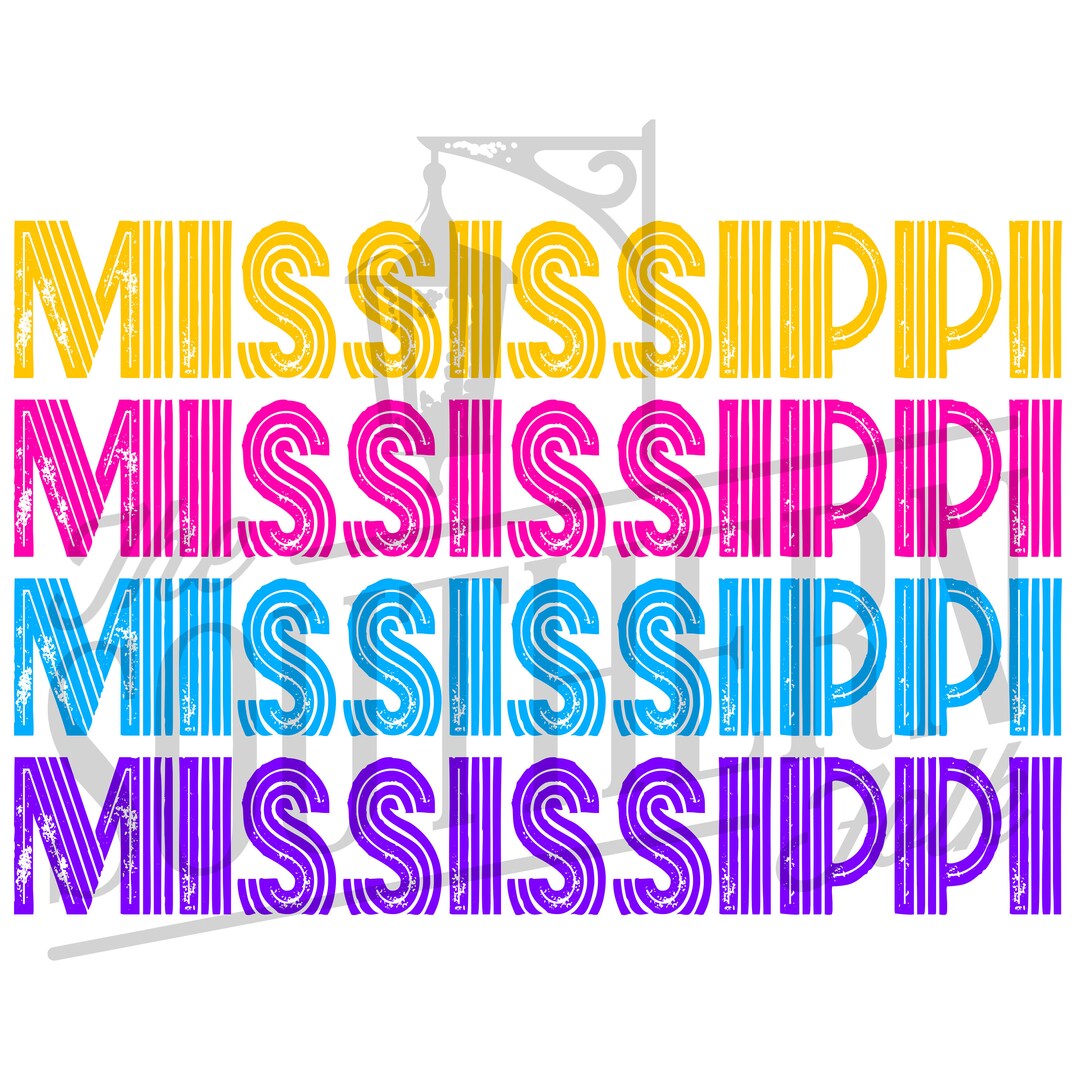 Retro Mississippi PNG File, Sublimation Design Download, Digital Download - Etsy
