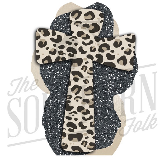 Cheetah Print Cross Background