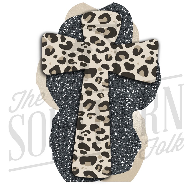 Leopard Cross PNG File Sublimation Design Digital Download - Etsy