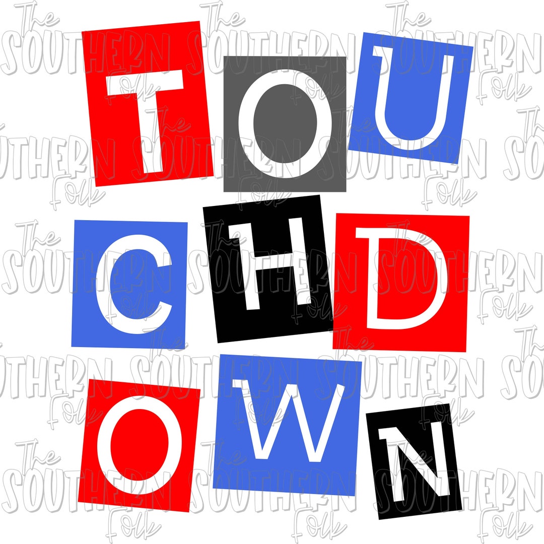 Touchdown PNG File, Sublimation Designs Downloads, Digital Download ...