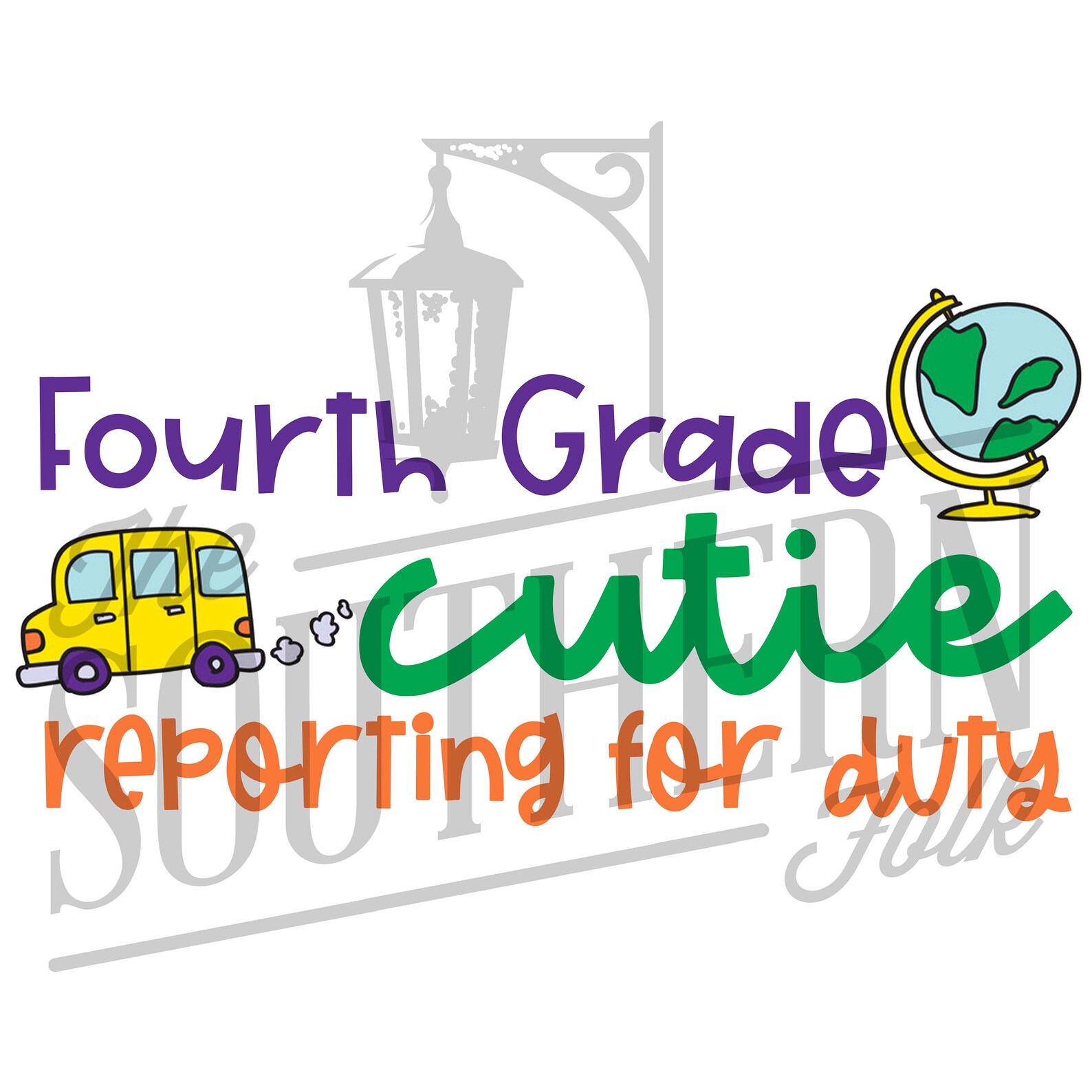 Fourth Grade Cutie PNG File, Sublimation Designs, Digital Download ...