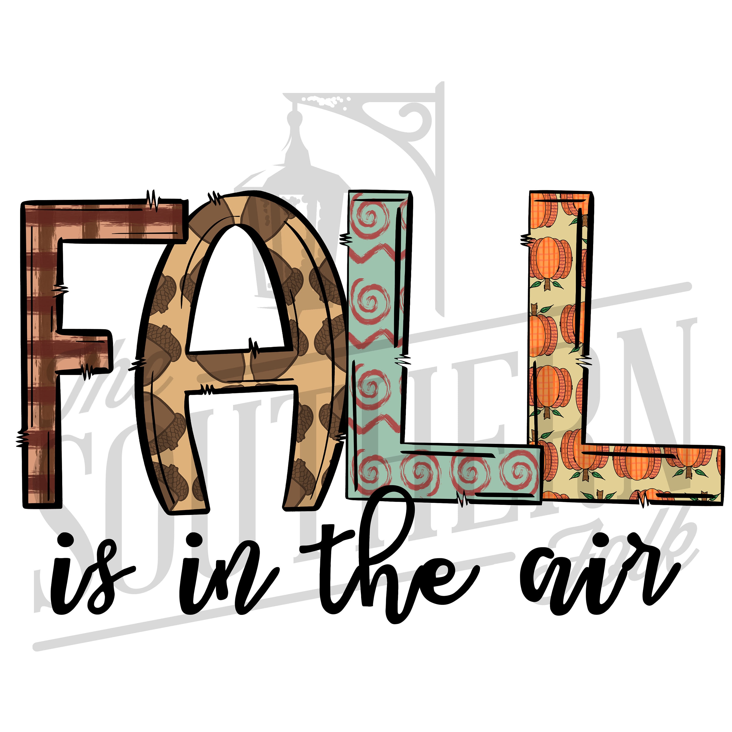 Fall is in the Air PNG File, Sublimation Design Download, Digital ...