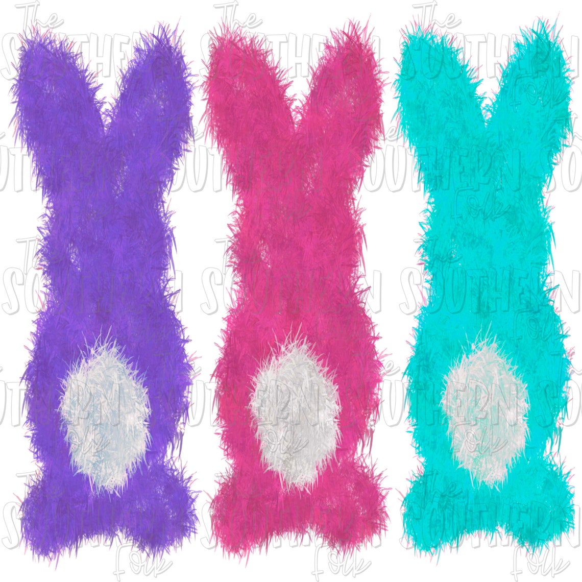 Easter Bunny Trio PNG File, Sublimation Design, Digital Download ...