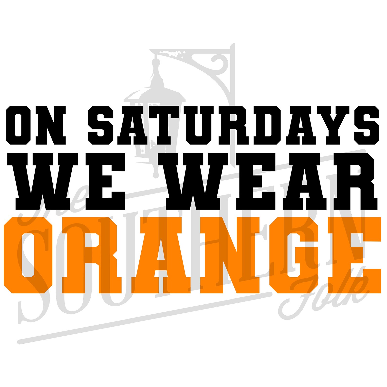 On Saturdays We Wear Orange PNG File Sublimation Designs - Etsy