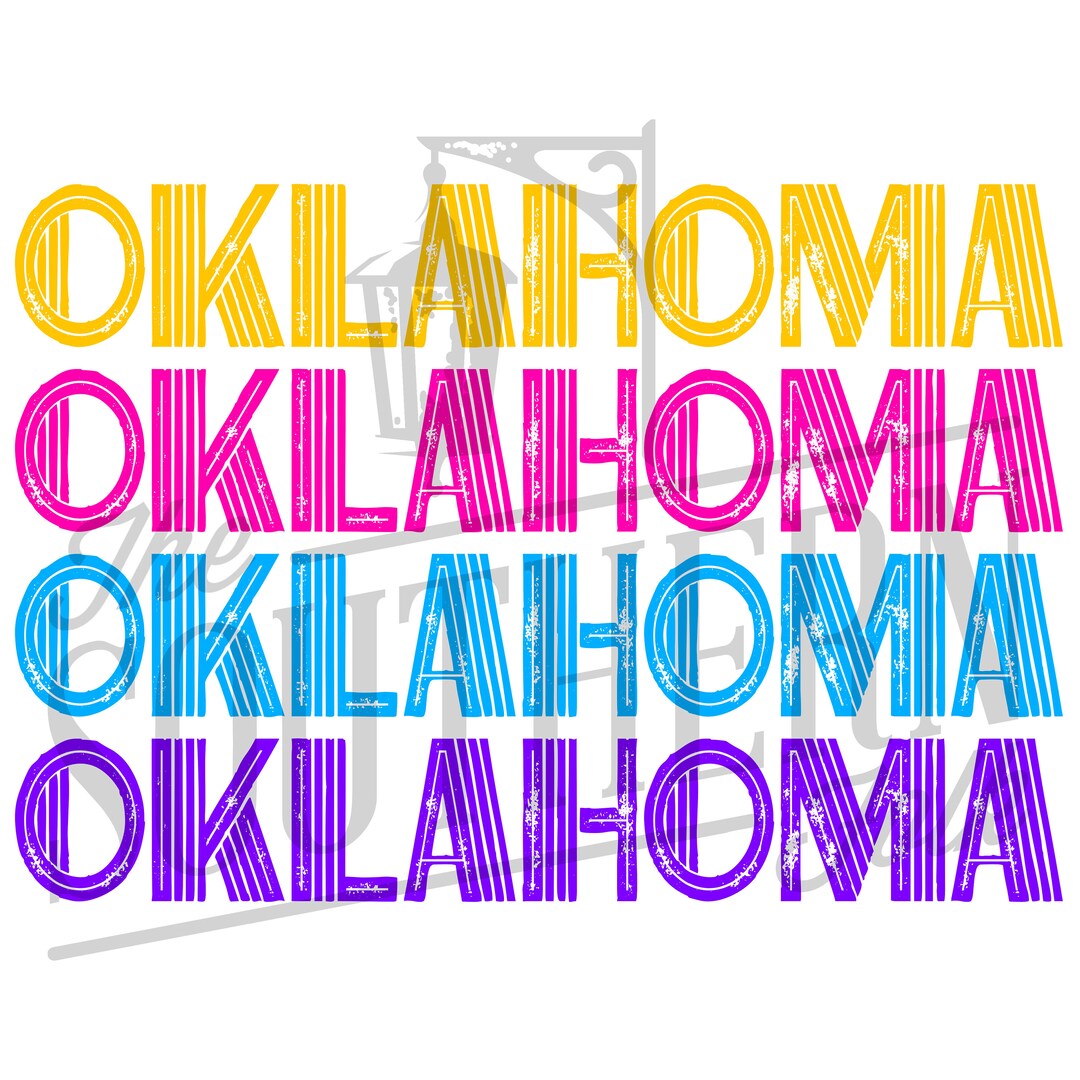 Retro Oklahoma PNG File, Sublimation Design Download, Digital Download ...