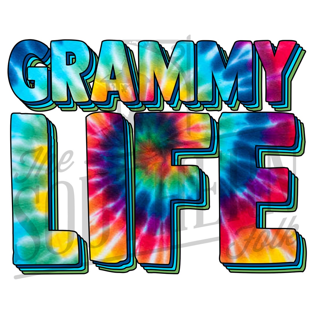 Grammy Life PNG File, Sublimation Design, Digital Download, Sublimation ...
