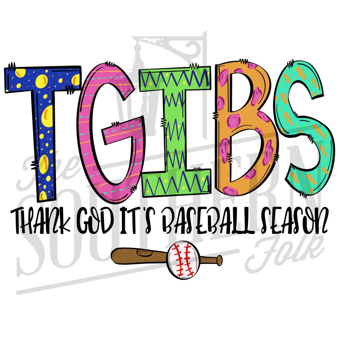 Thank God It's Baseball Season, PNG File, Sublimation Design, Digital ...