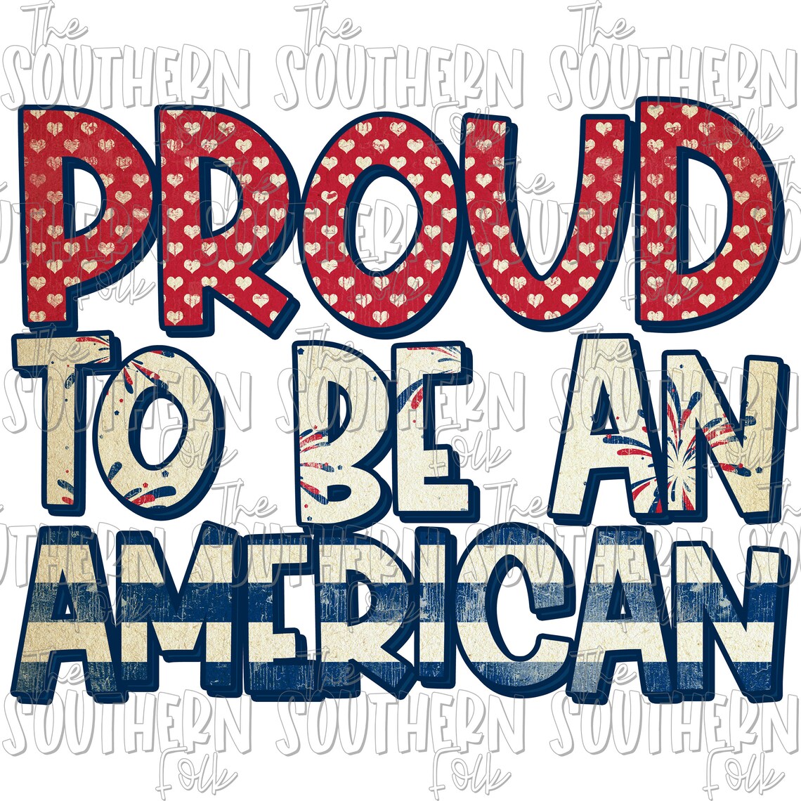 Proud to Be an American PNG File Sublimation Design Digital | Etsy