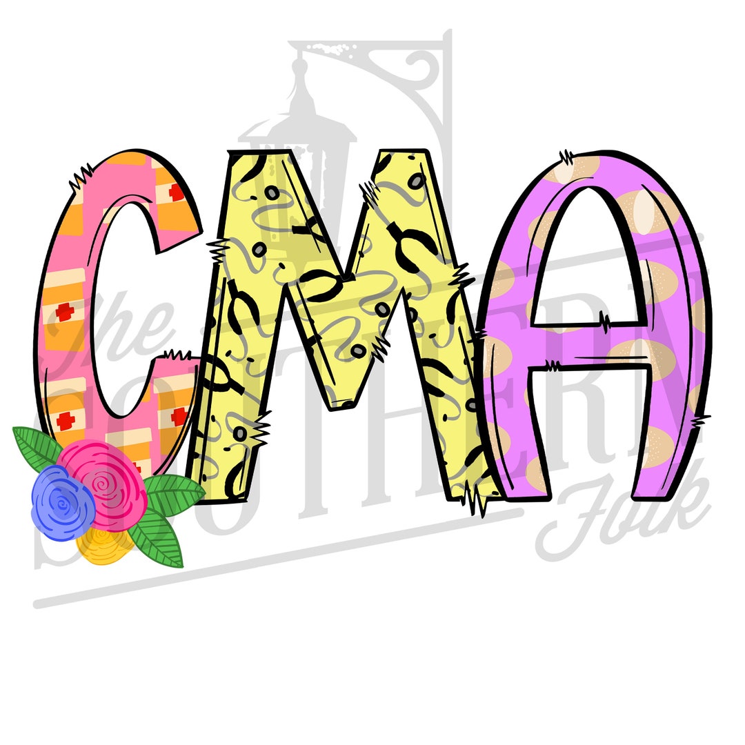CMA Design PNG File, Sublimation Design, Digital Download, Hand Drawn ...