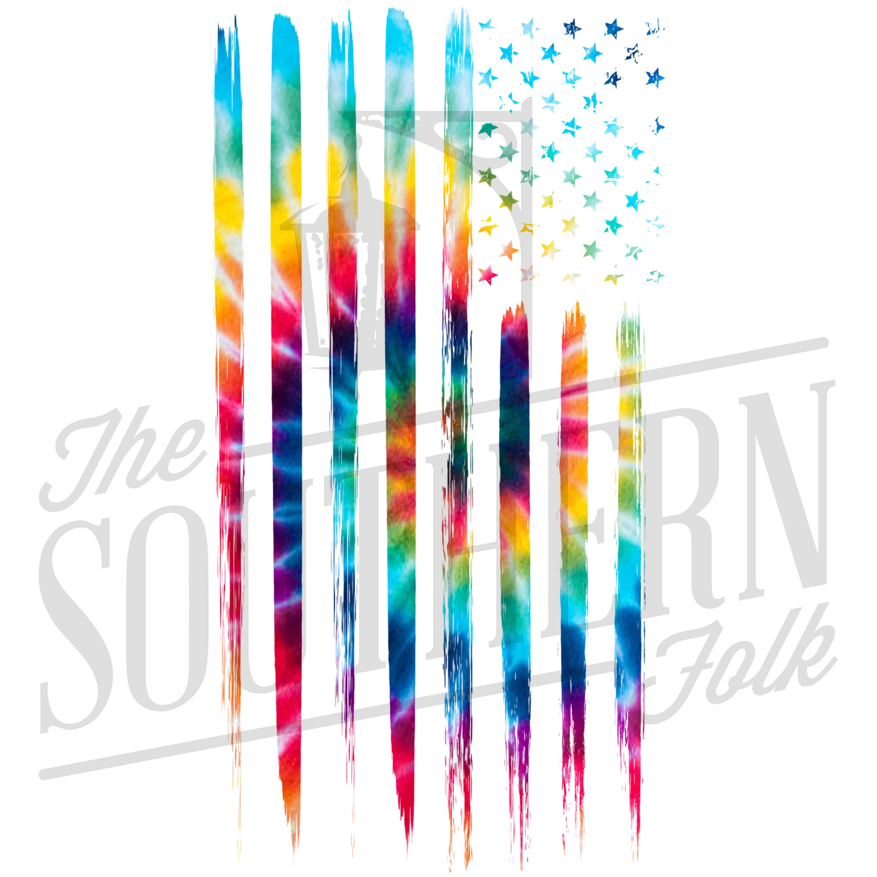 Tie Dye Distressed Flag PNG File Sublimation Design Digital | Etsy