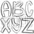 Hand Drawn Alphabet Outlines TRANSPARENT Inside 26 PNG File ...