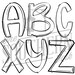 Black Alphabet 26 Letters 1-9 Numbers 5 Extras, PNG File, Sublimation ...
