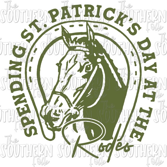 St. Patricks Day Rodeo PNG File Sublimation Designs | Etsy