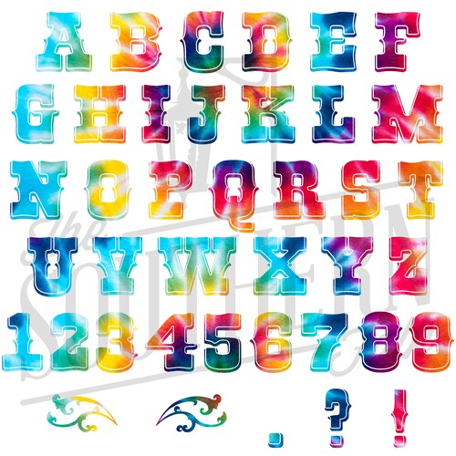 Hand Drawn Alphabet 26 Letters PNG File Sublimation Digital - Etsy